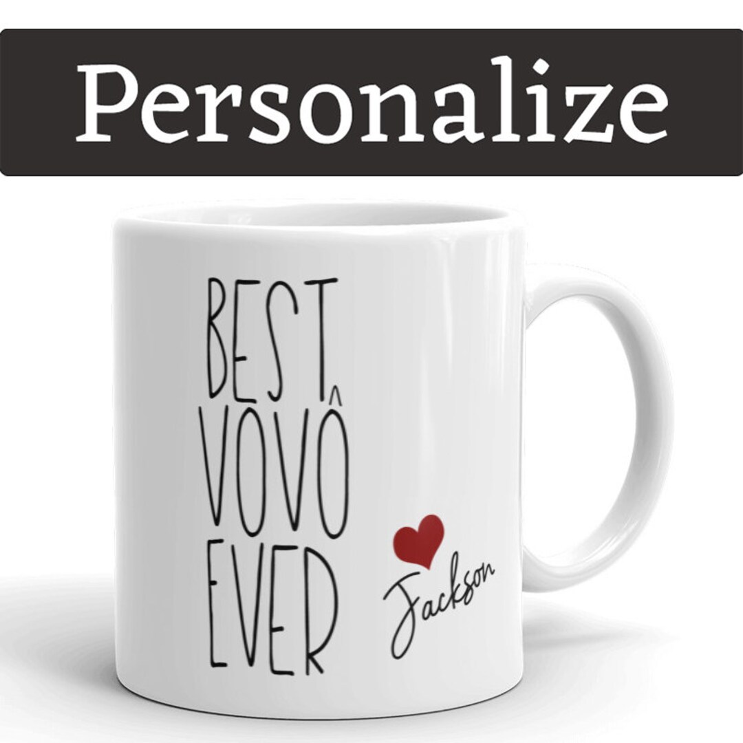 Best Vovô Ever Personalized MUG V2p Vovo Portuguese Grandpa - Etsy