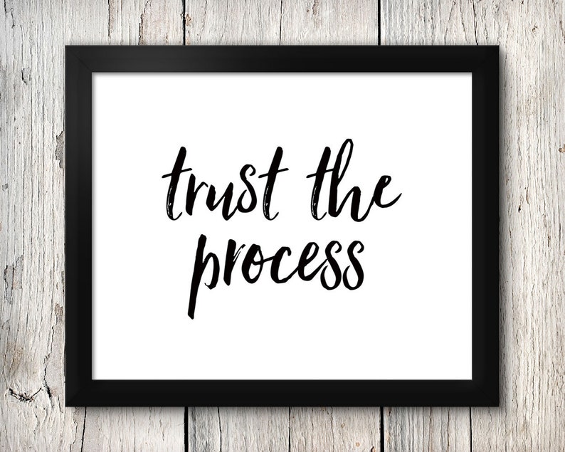 Trust the Process PRINT LANDSCAPE 8x10 Gallery Wall Ideas - Etsy