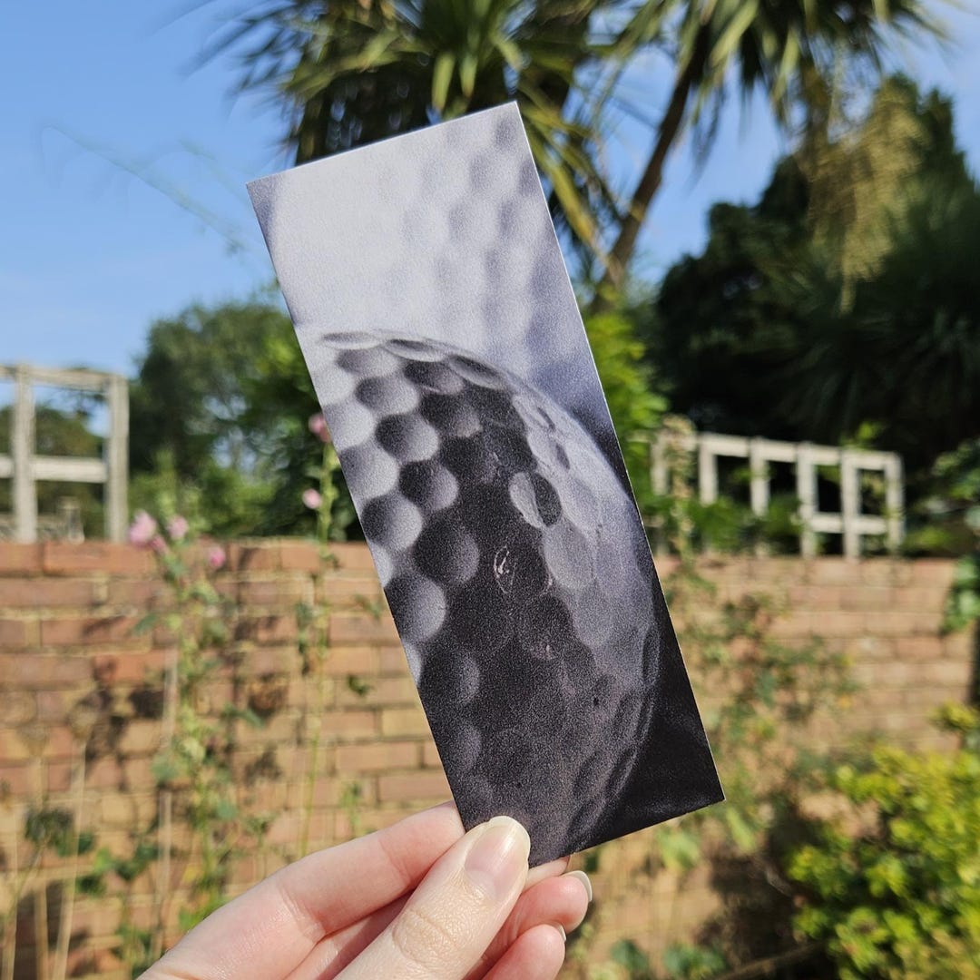 Golf Ball Bookmark, Double-sided, Eco-friendly - Etsy