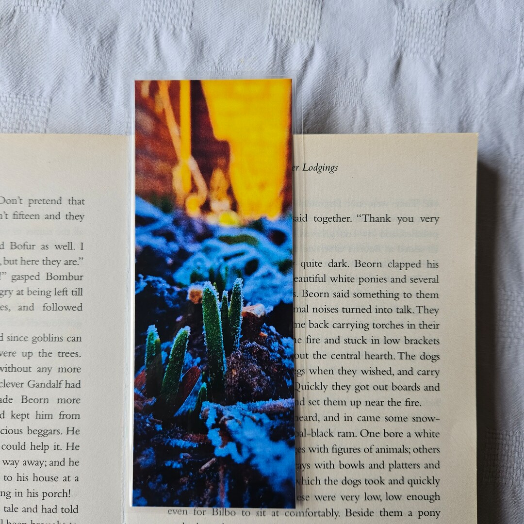 Frosty Shoots Bookmark (one of a Kind, Snow Gift, Weather Bookmarker ...