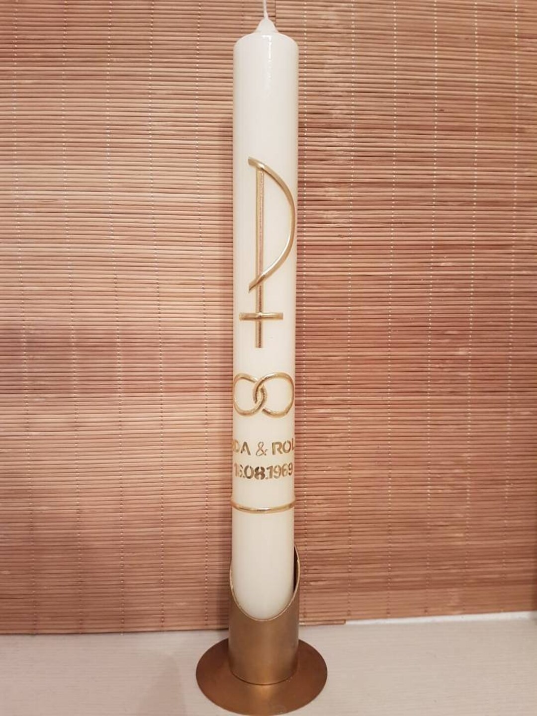 Wedding Candle With Pax 400/40 Mm. - Etsy