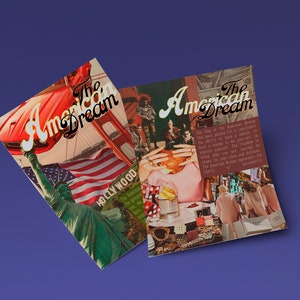 American Dream Poster Design Wall Poster Art Poster in Frame Decor ...