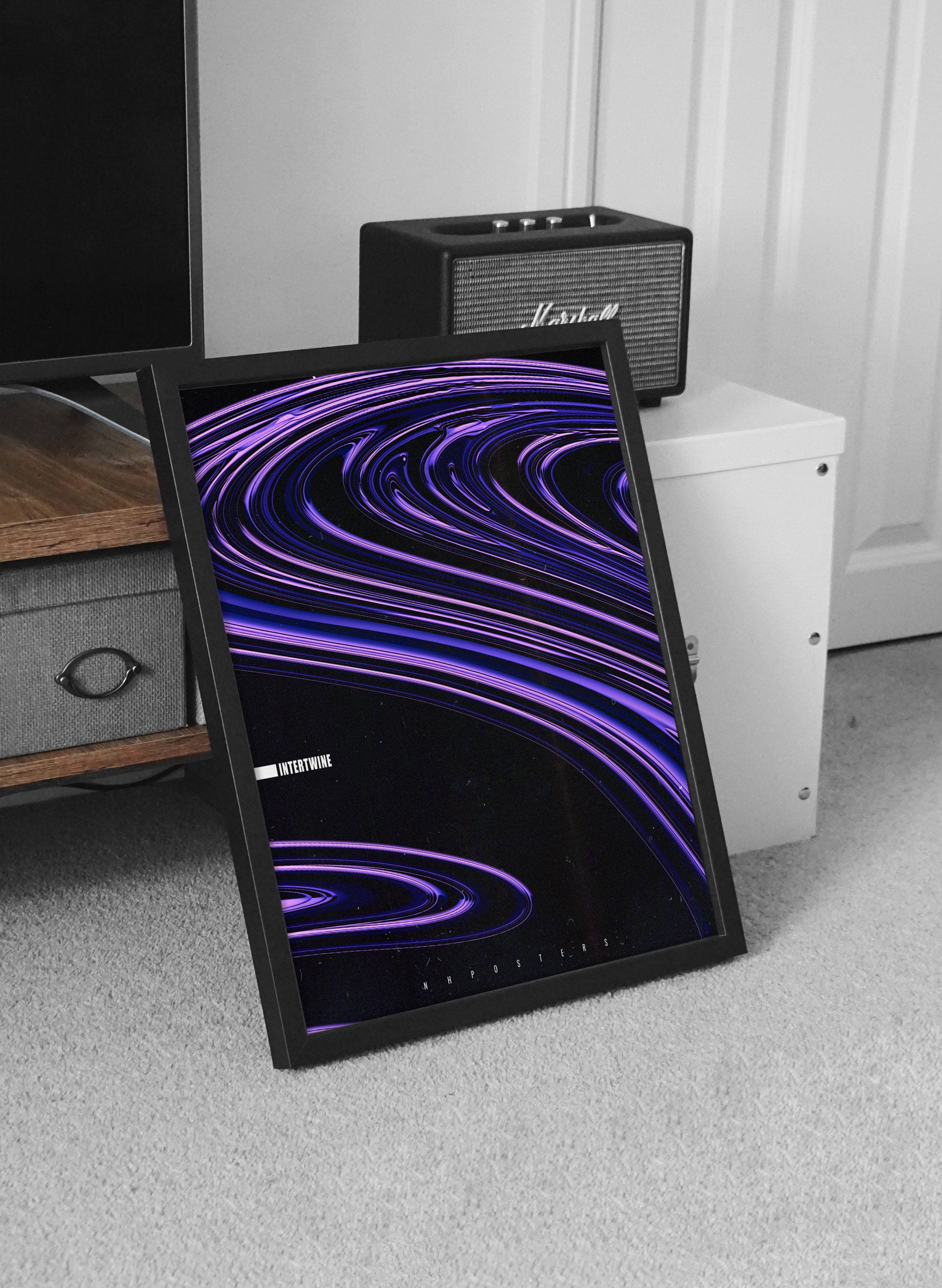 Intertwine Poster Poster Design Wall Poster Contemporary Art Decor Art ...