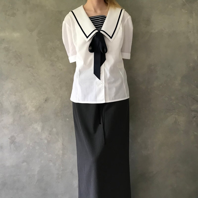 Sailor Collar Tops - Etsy