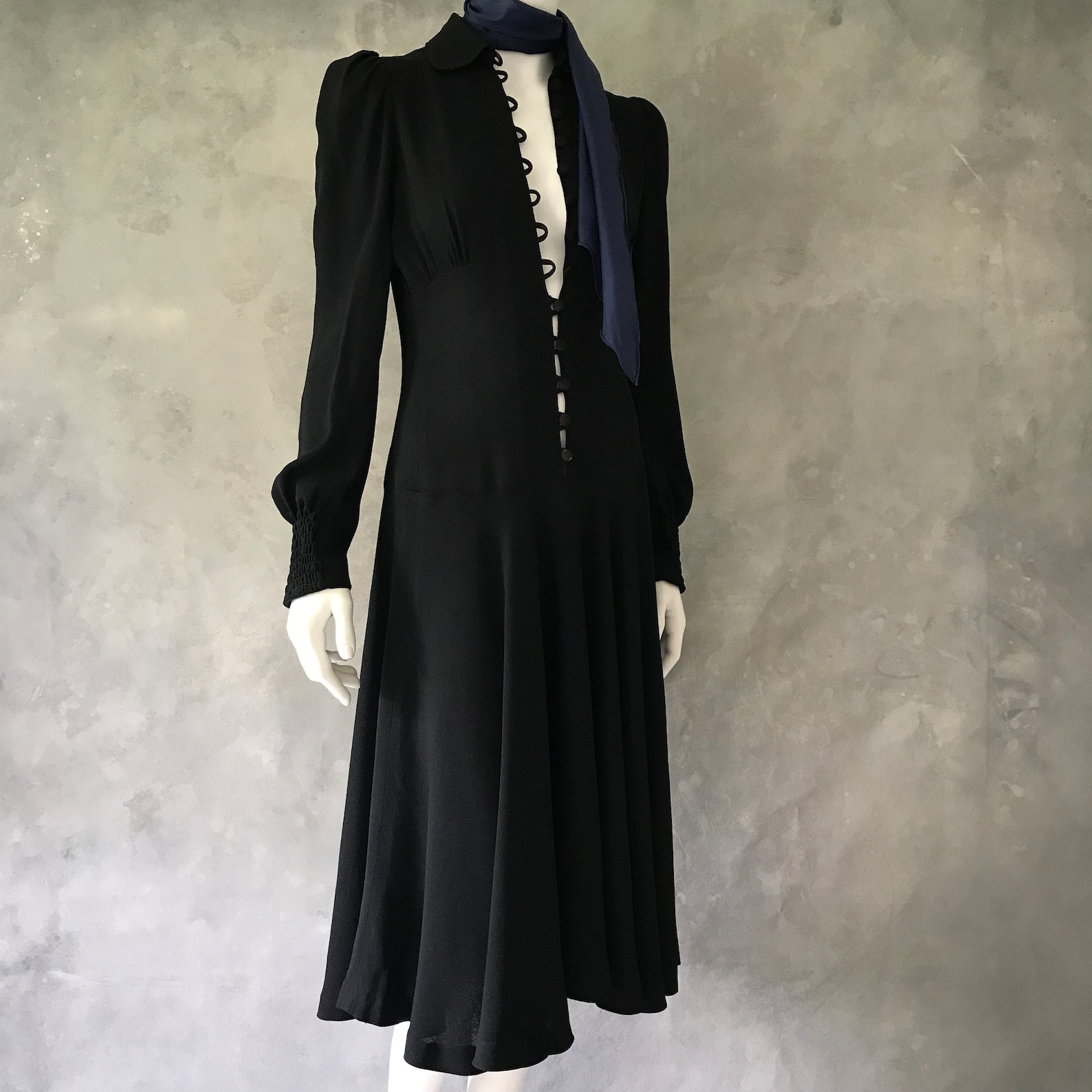 OSSIE CLARK/ Beautiful Vintage 1970s Ossie Clark Dress/ Vintage Ossie ...