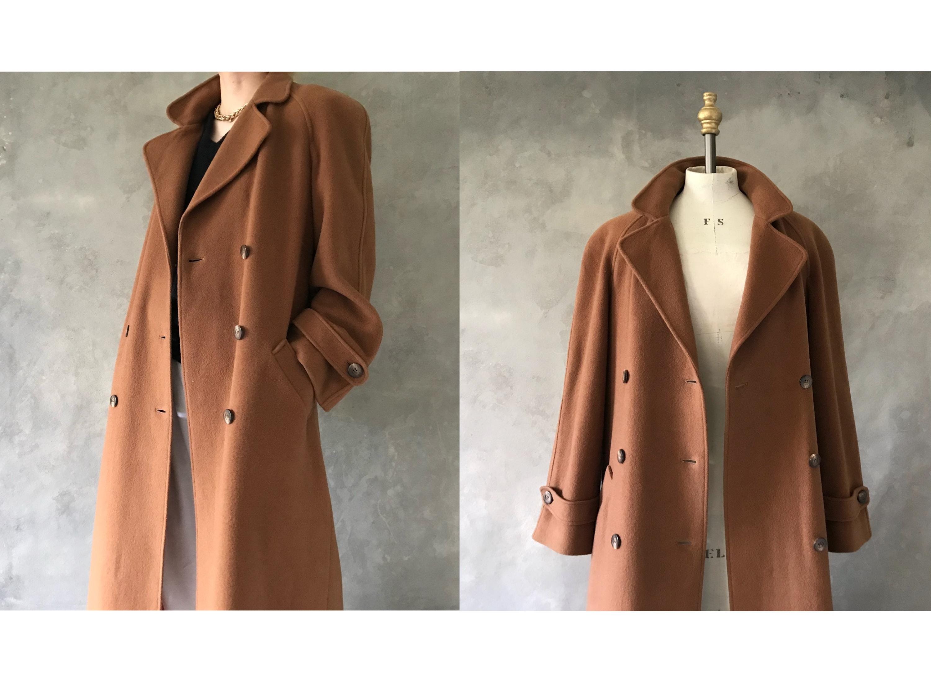 Vintage Camel Coat/classic Camel Coat/ Double Breasted Camel Coat/classic Wool Coat/vintage Wool ...