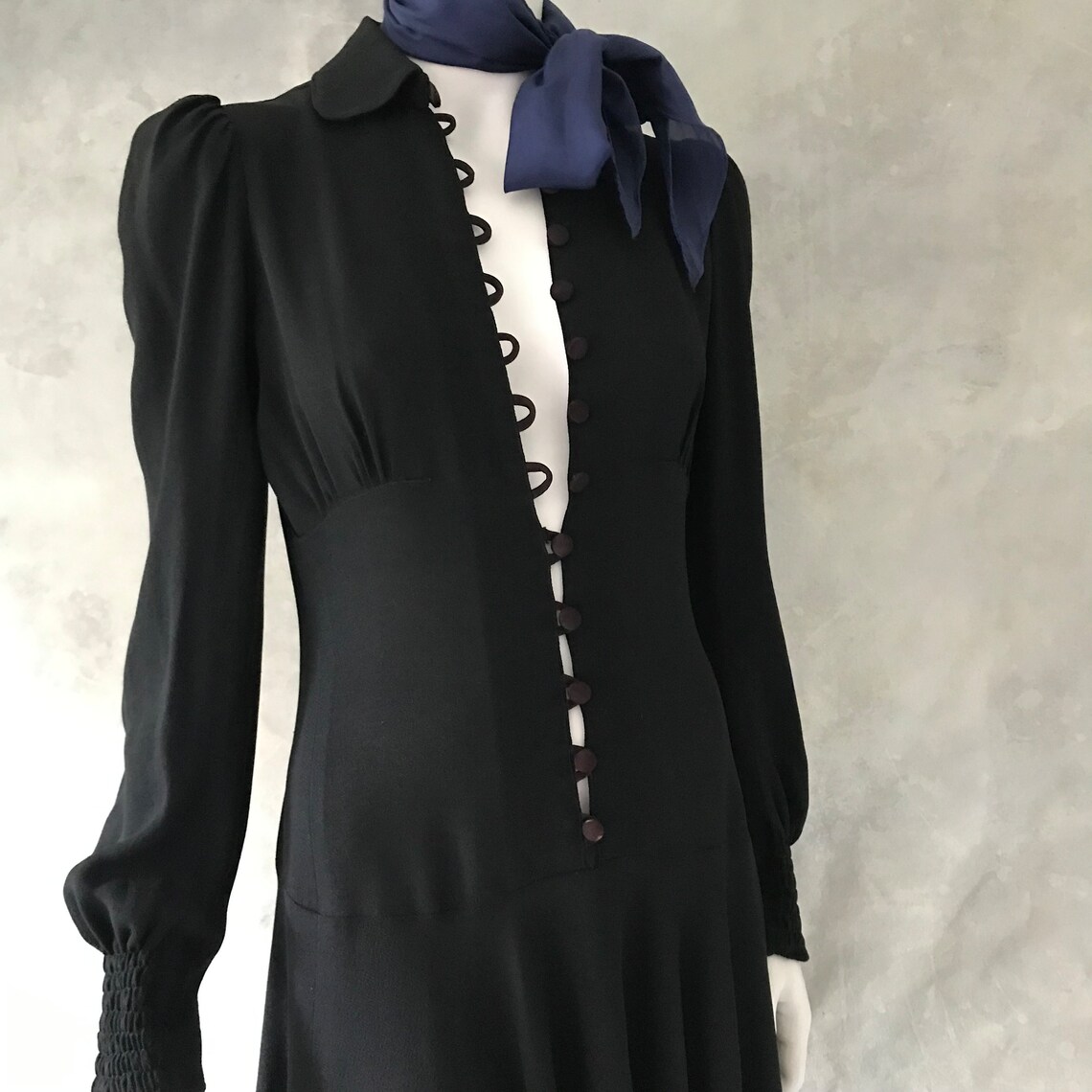 OSSIE CLARK/ Beautiful Vintage 1970s Ossie Clark Dress/ Vintage Ossie ...