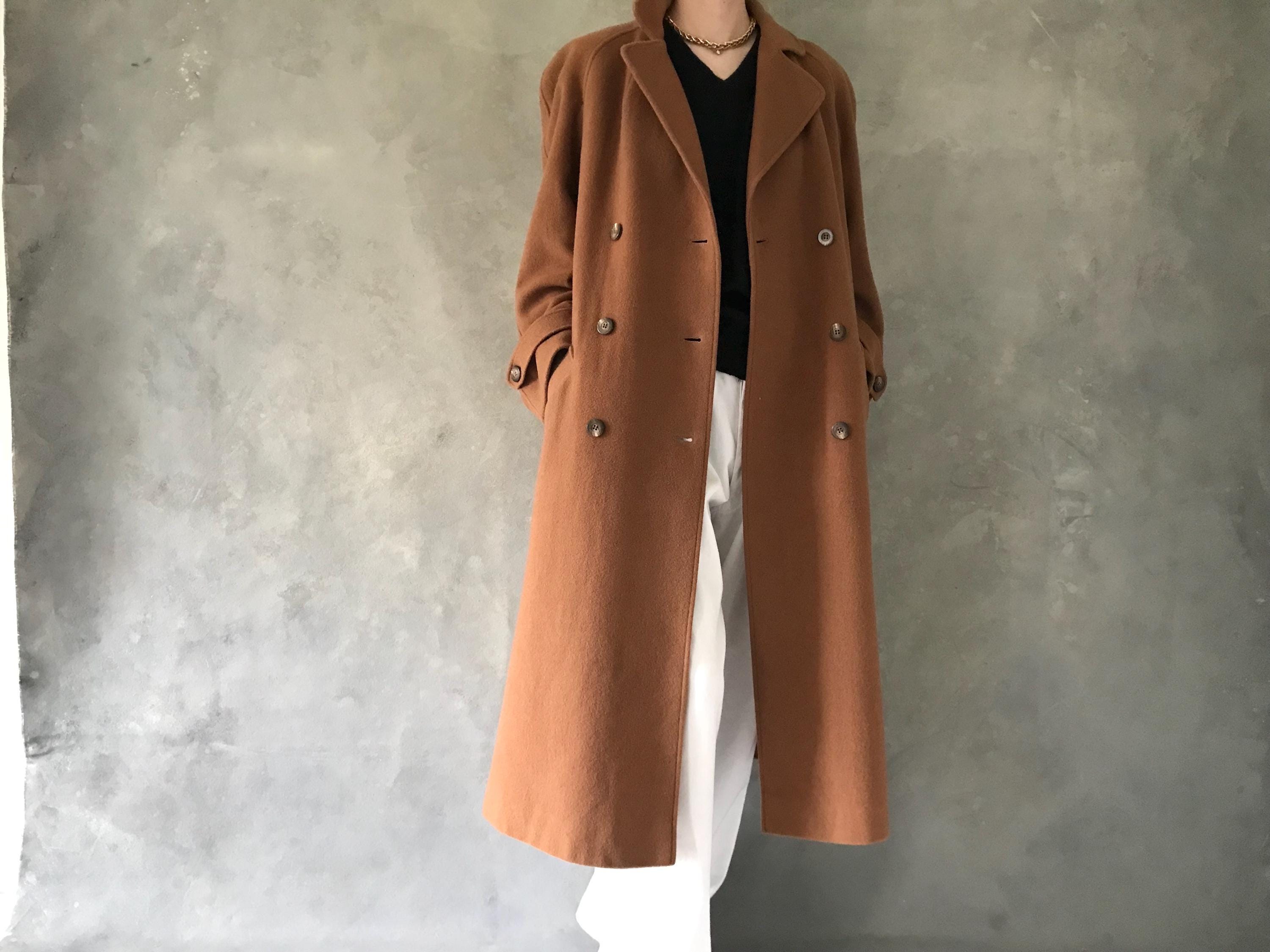 Vintage Camel Coat/classic Camel Coat/ Double Breasted Camel Coat/classic Wool Coat/vintage Wool ...