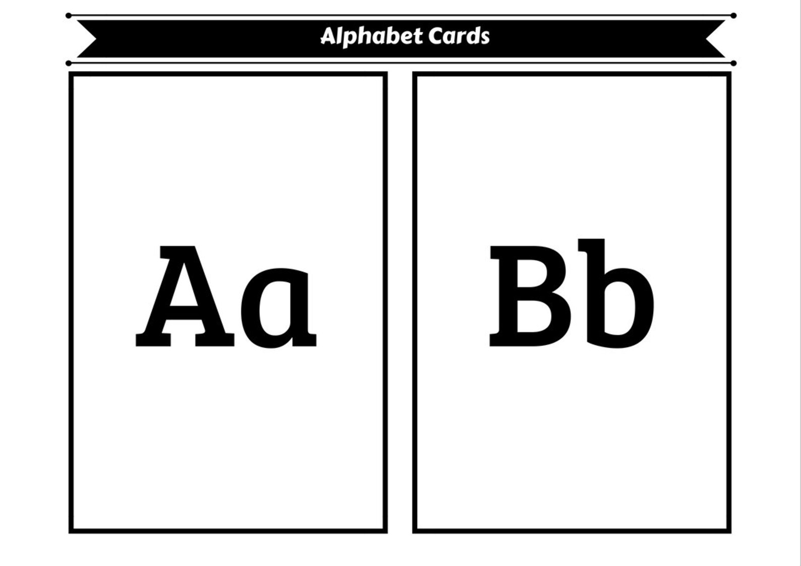 Printable Alphabet Cards, Upper and Lower Case Letters, Kids Activities ...