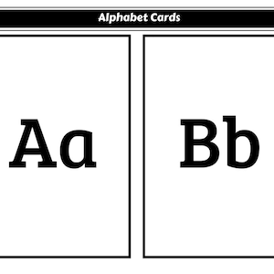 Printable Alphabet Cards, Upper and Lower Case Letters, Kids Activities ...