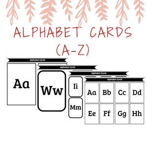 Printable Alphabet Cards, Upper and Lower Case Letters, Kids Activities ...