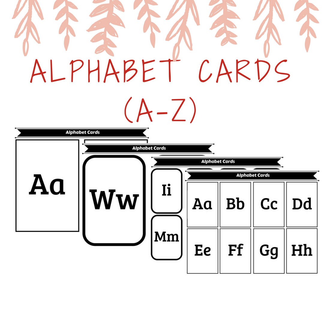 Printable Alphabet Cards, Upper and Lower Case Letters, Kids Activities ...