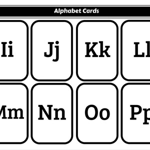 Printable Alphabet Cards, Upper and Lower Case Letters, Kids Activities ...