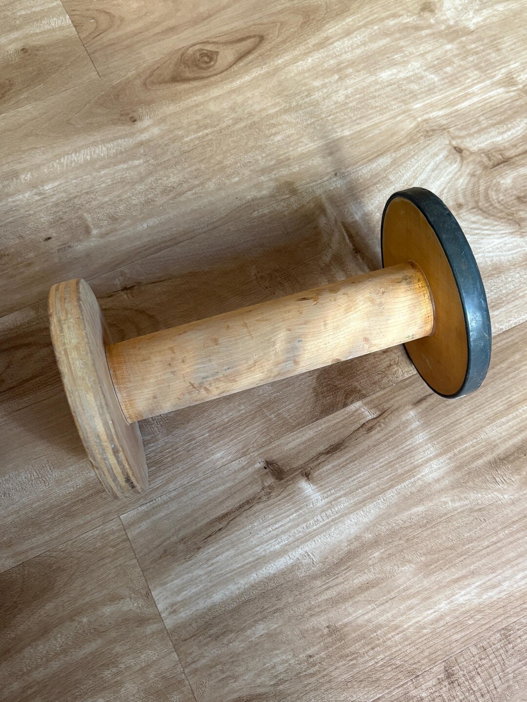 Vintage Genuine Wooden Bobbin Spool English-crafted Textile Mill Item ...
