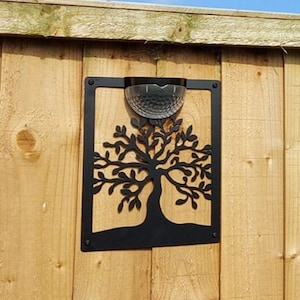 Tree of Life Solar Light Wall Plaque- Garden Gift - Etsy UK