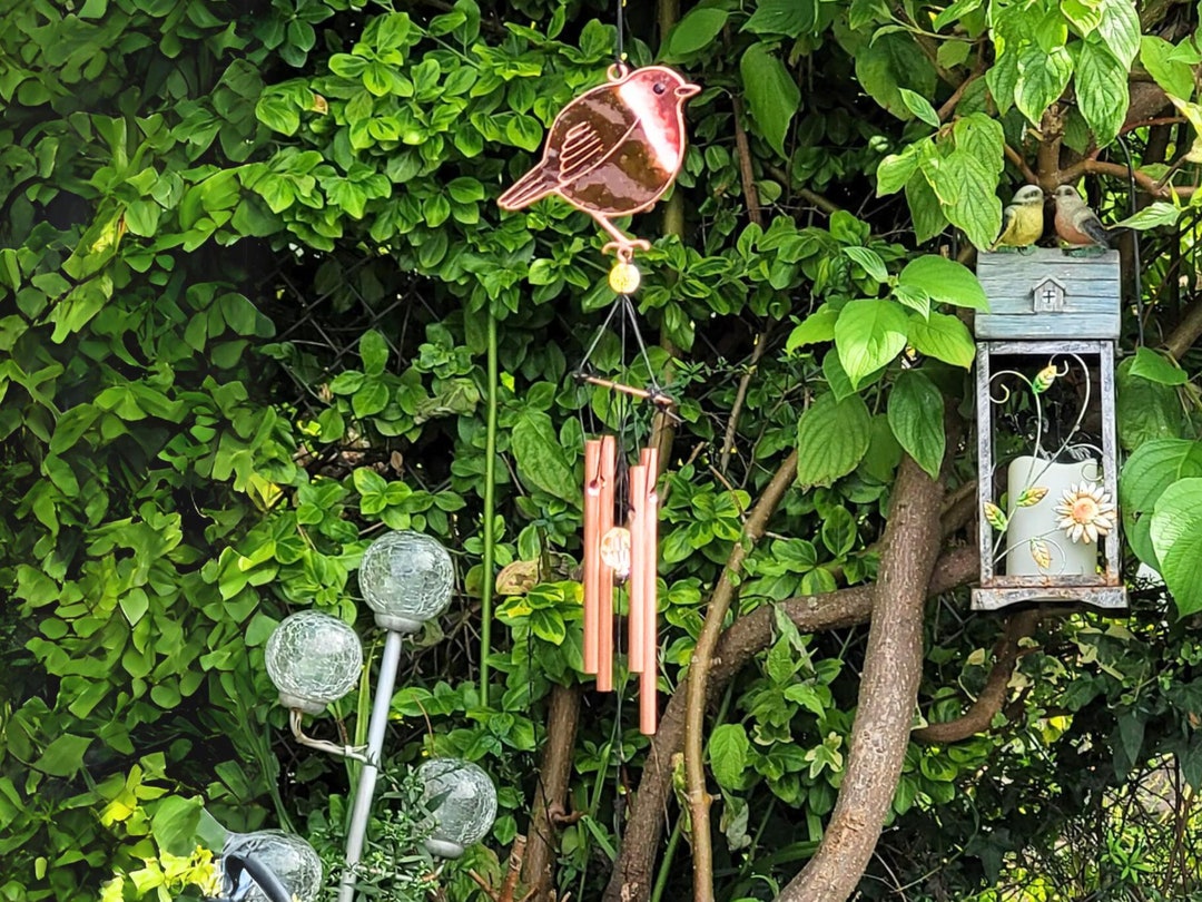 Robin Wind Chime Beautiful Suncatcher Wind Chime Perfect for the Garden ...