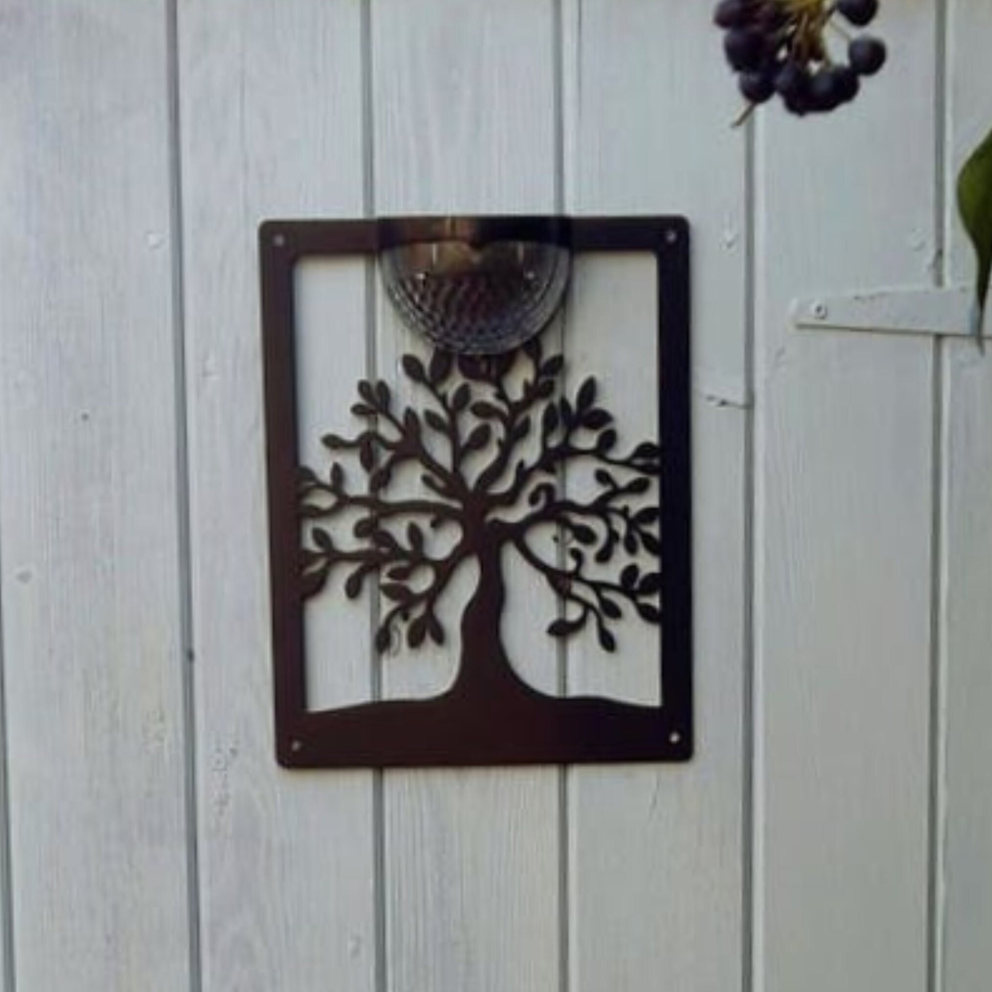 Tree of Life Solar Light Wall Plaque- Garden Gift - Etsy UK