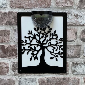 Tree of Life Solar Light Wall Plaque- Garden Gift - Etsy UK