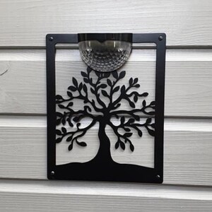 Tree of Life Solar Light Wall Plaque- Garden Gift - Etsy UK