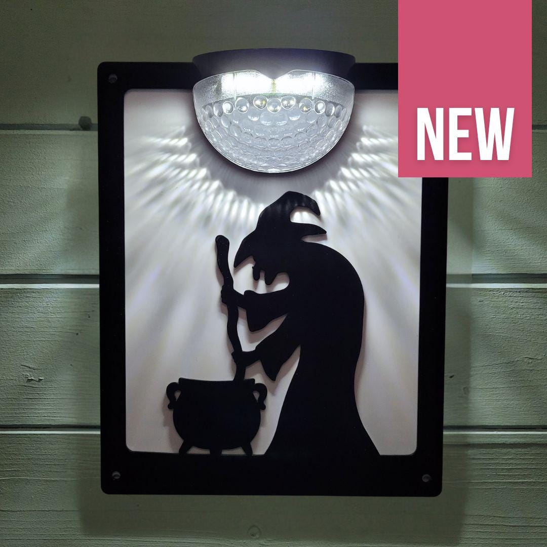 Wicked Witch Solar Light Wall Plaque - Etsy