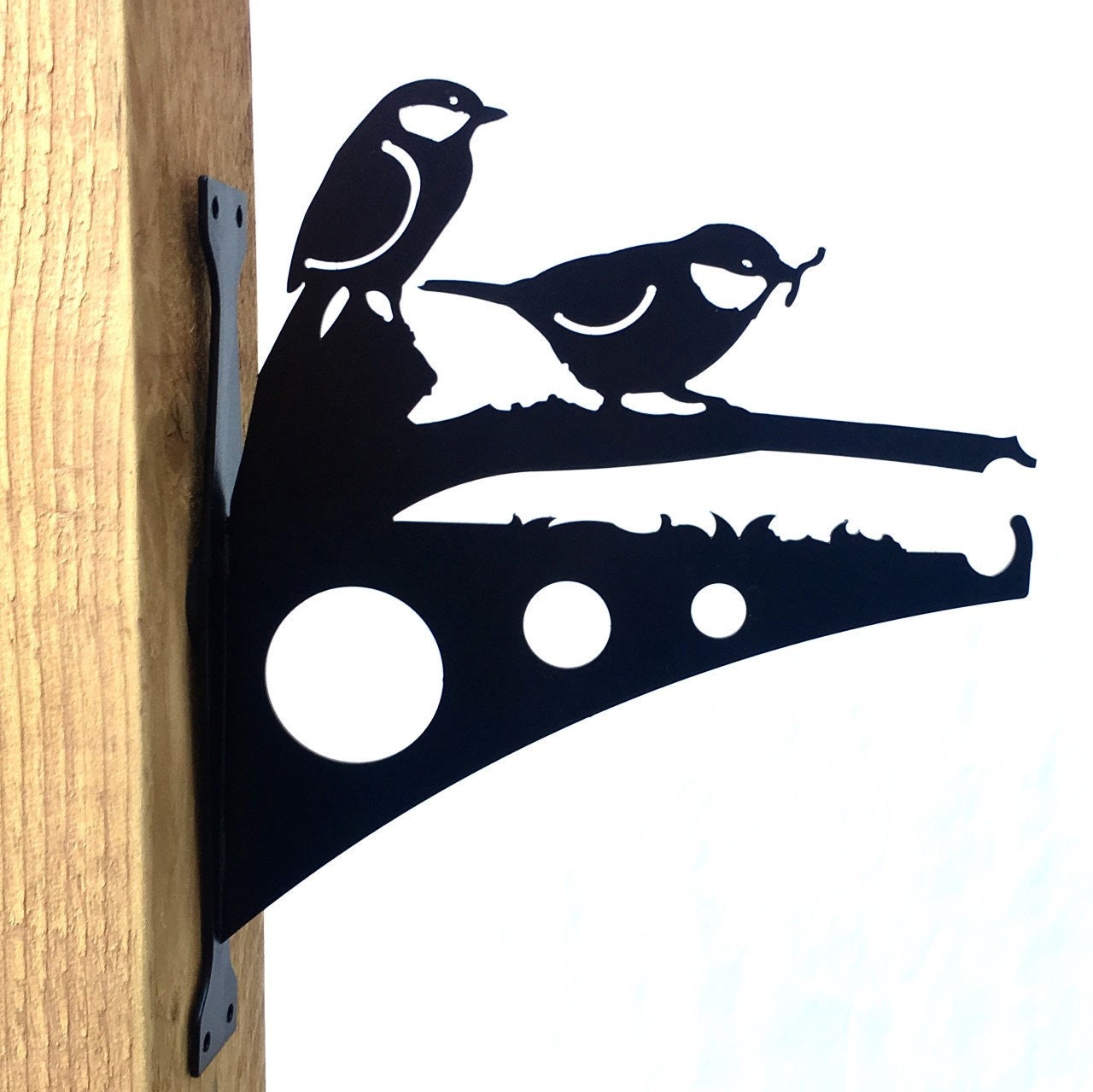 Small Two Birds Hanging Basket Bracket Wall Mount - Etsy UK