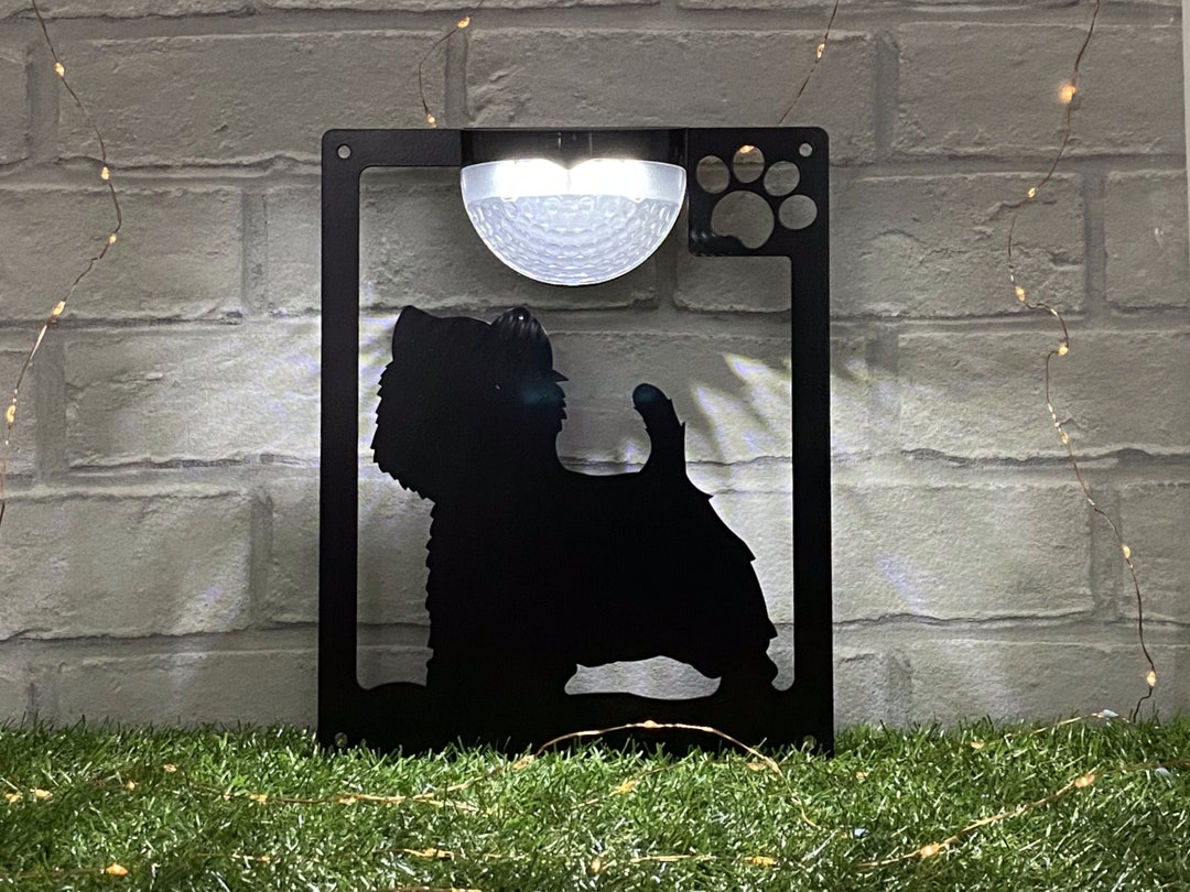 Westie Dog Solar Light Wall Plaque - Garden Gift - Etsy