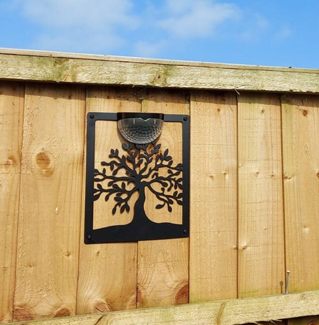 Tree of Life Solar Light Wall Plaque- Garden Gift - Etsy UK