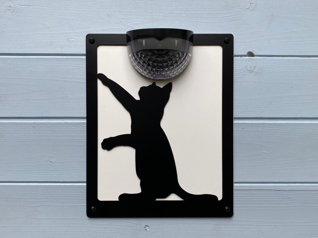 Cat Solar Light Wall Plaque Garden Gift - Etsy Österreich