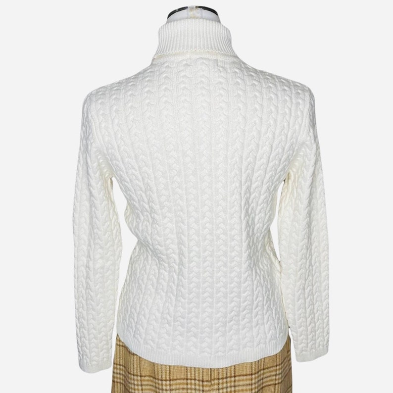 Studio Works Cable Knit Turtleneck Sweater Size Small - Etsy