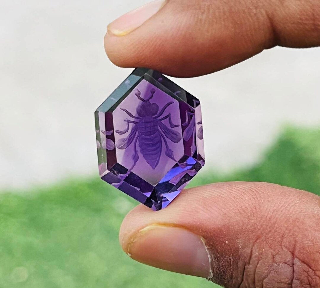 Natural Amethyst Fantasy Cut Carving,fancy Gemstone, Hand Carved ...
