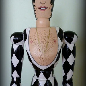 Freddie Mercury Queen 12 Inch High Hand Painted Wooden Artist Mannequin ...
