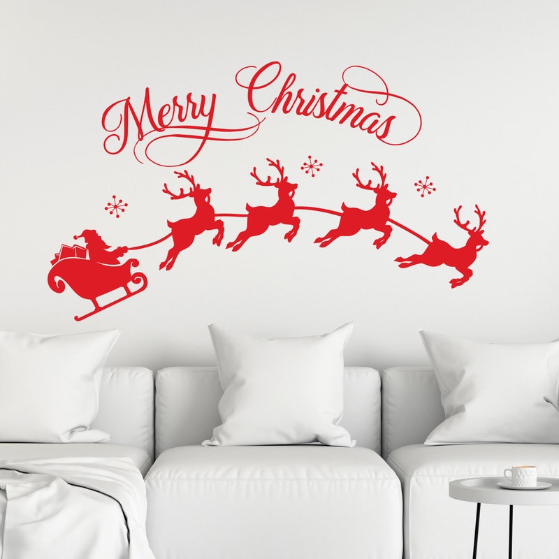 Christmas Wall Decal - Etsy