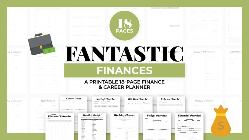 Fantastic Finances Workbook Printable Financial Planner - Etsy