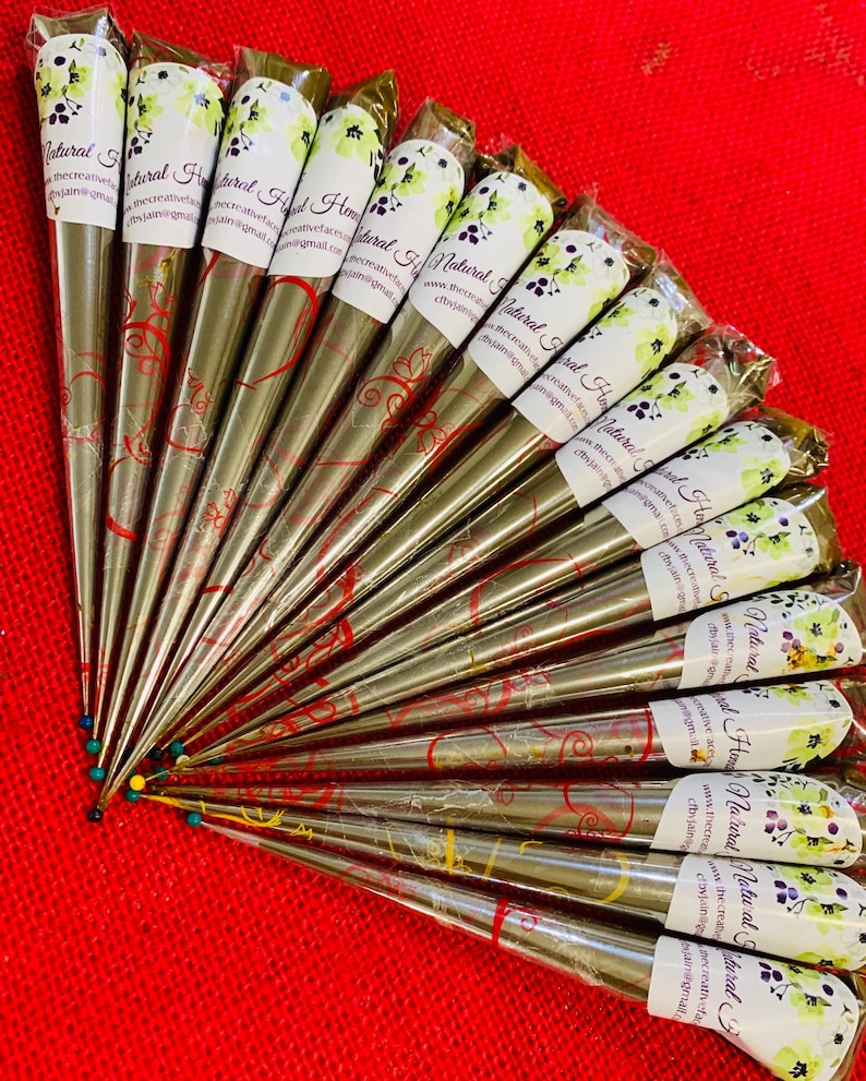 Natural Henna Cones - Etsy