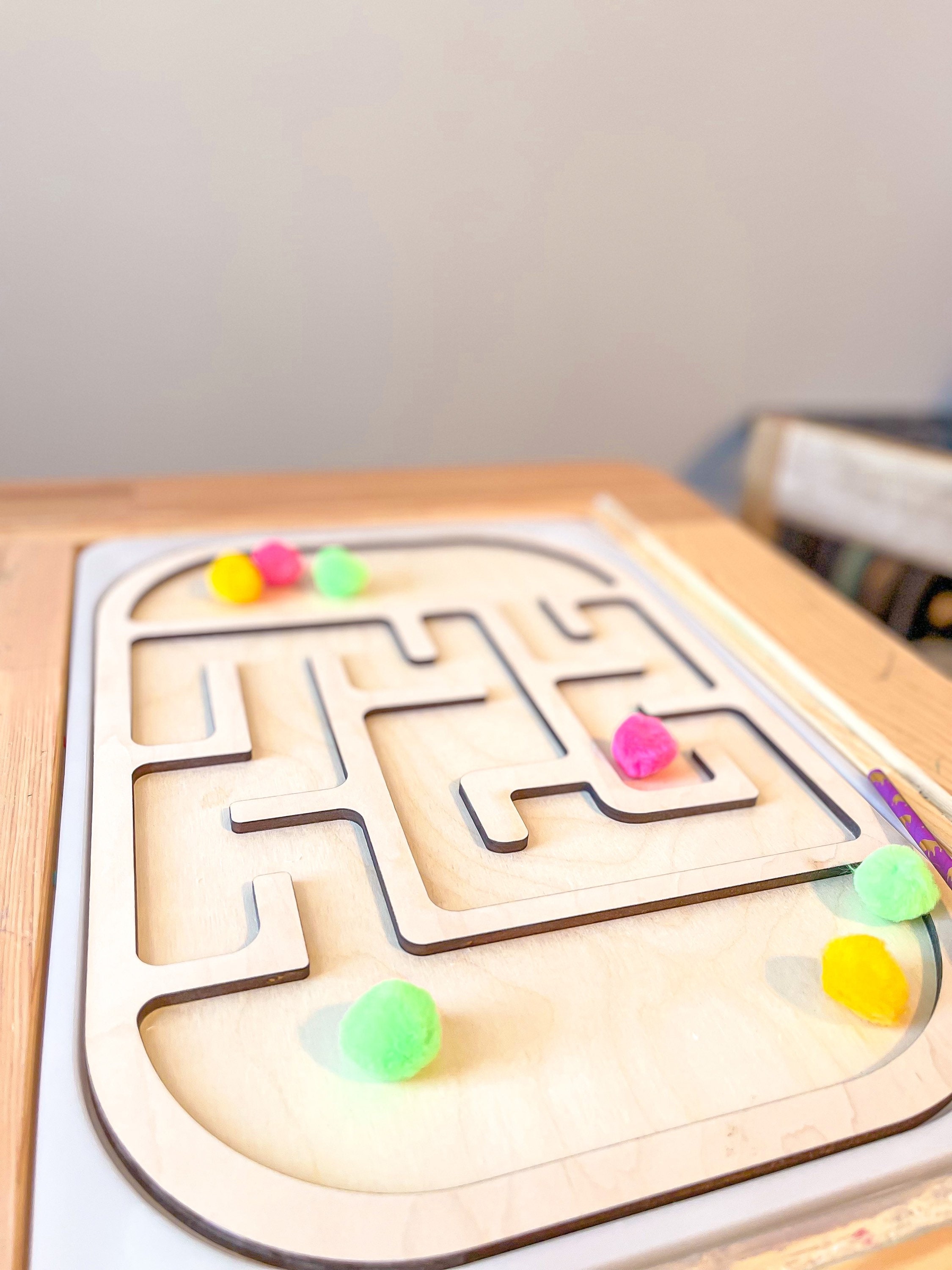 FLISAT Labyrinth Maze Wooden Insert - IKEA Trofast Sensory Bin - Etsy