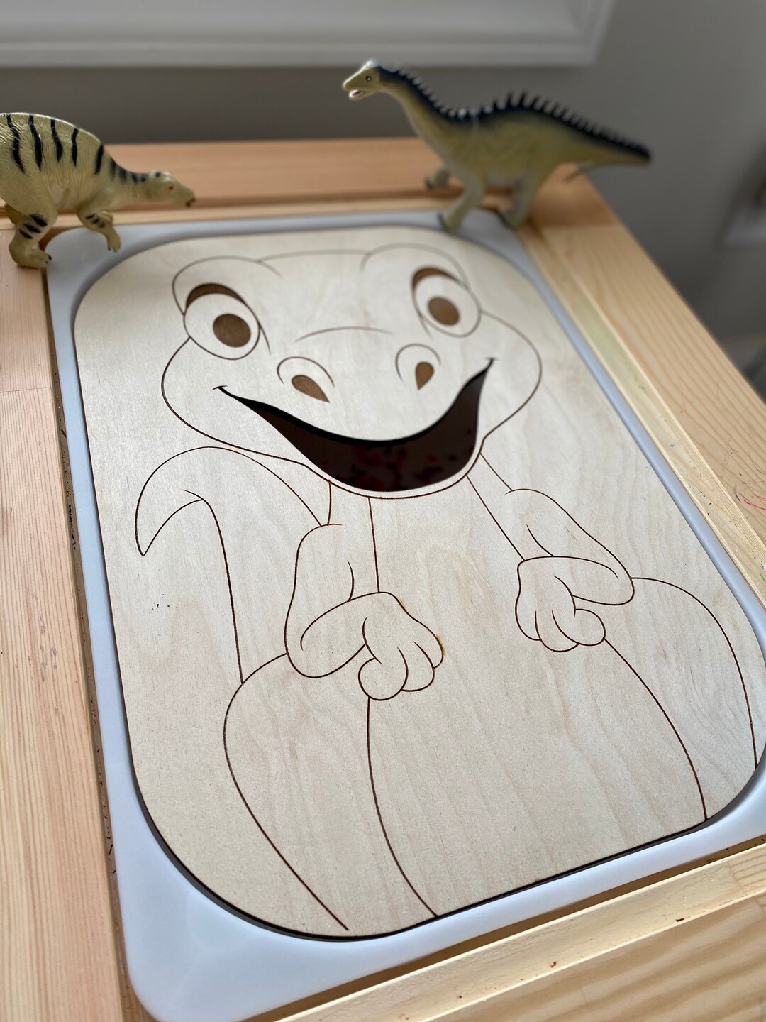 FLISAT Dino Pour Bin Inserts - Insert Only - Wooden Insert - IKEA ...
