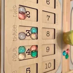 FLISAT Counting Inserts - Insert Only - Wooden Insert - IKEA - Sensory Bin Insert - Large Insert ...