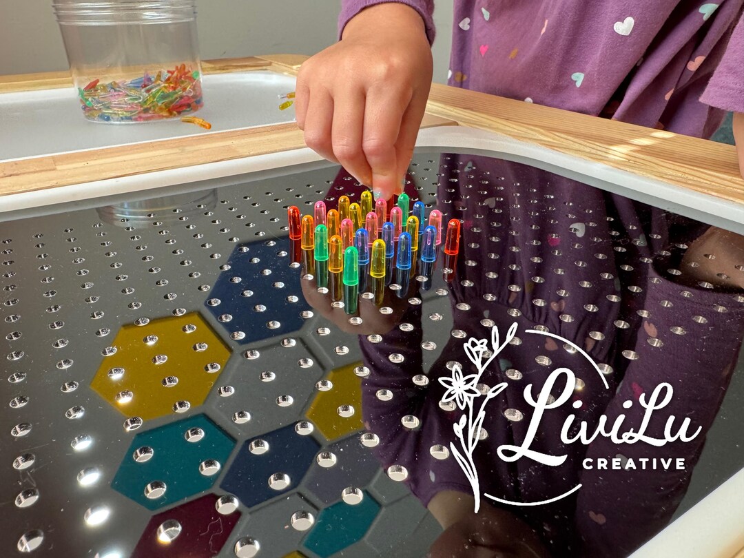 FLISAT Table Lite Brite Insert: Acrylic Sensory Bin Insert - Etsy