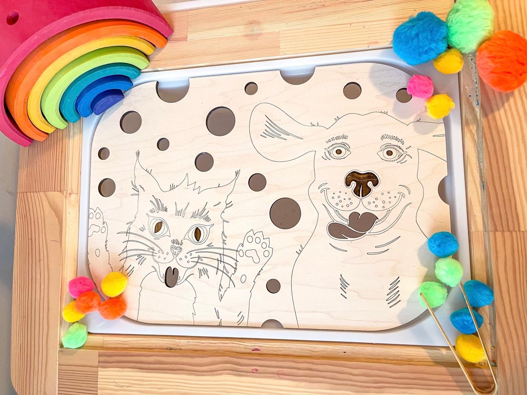 FLISAT Pet Dog and Cat Sorter Inserts - Insert Only - Wooden Insert ...