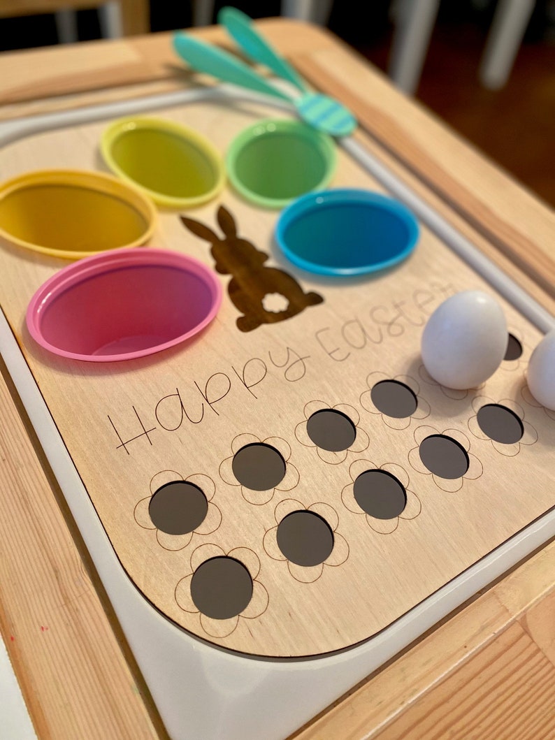 FLISAT Table Easter Egg Dye Bin Inserts Insert Only Wooden | Etsy