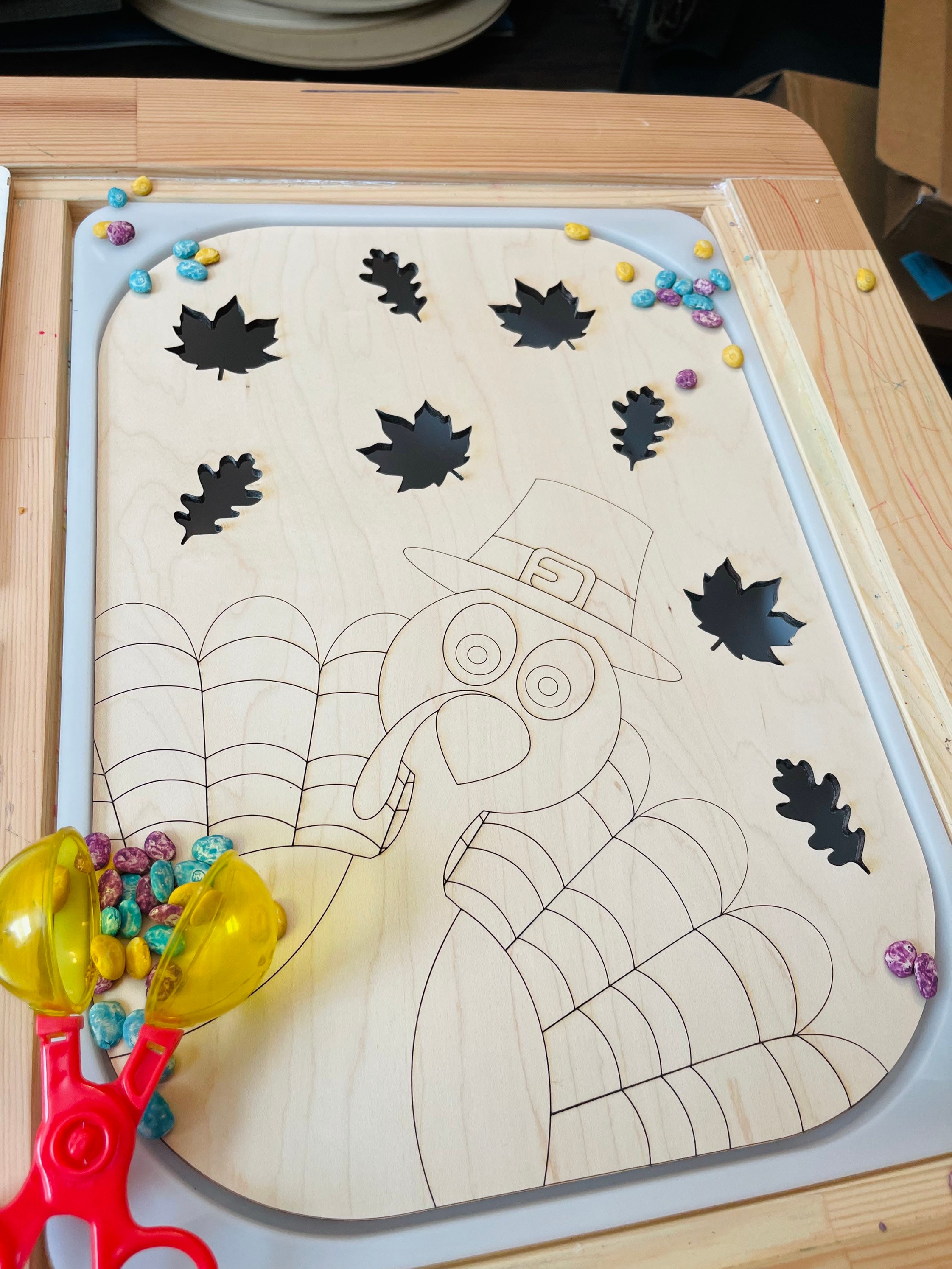 Thanksgiving Turkey FLISAT Insert: Fall Sensory Bin Activity - Etsy