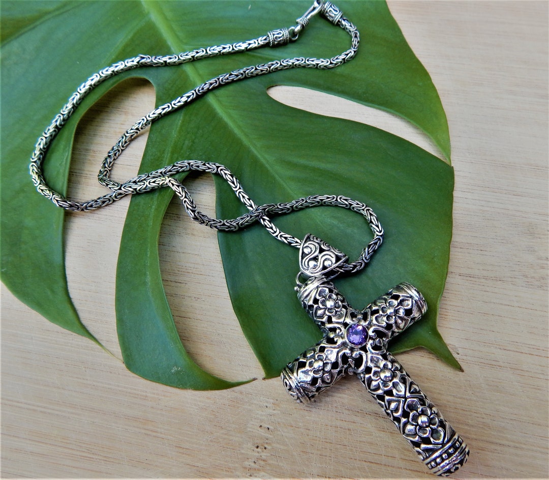 Large Sterling Silver Cross, 925 Large Statement Silver Cross,sterling ...