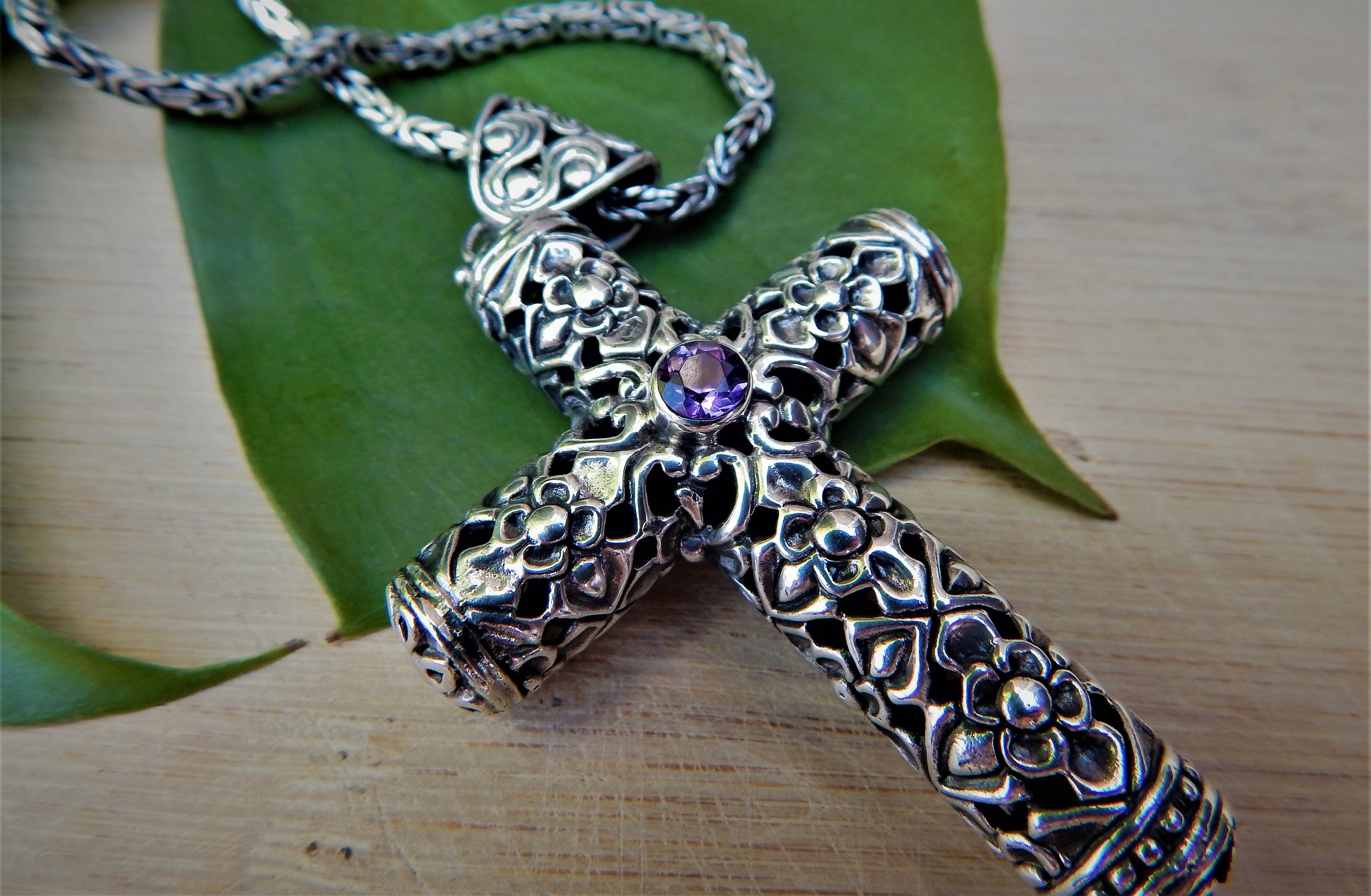 Large Sterling Silver Cross, 925 Large Statement Silver Cross,sterling ...