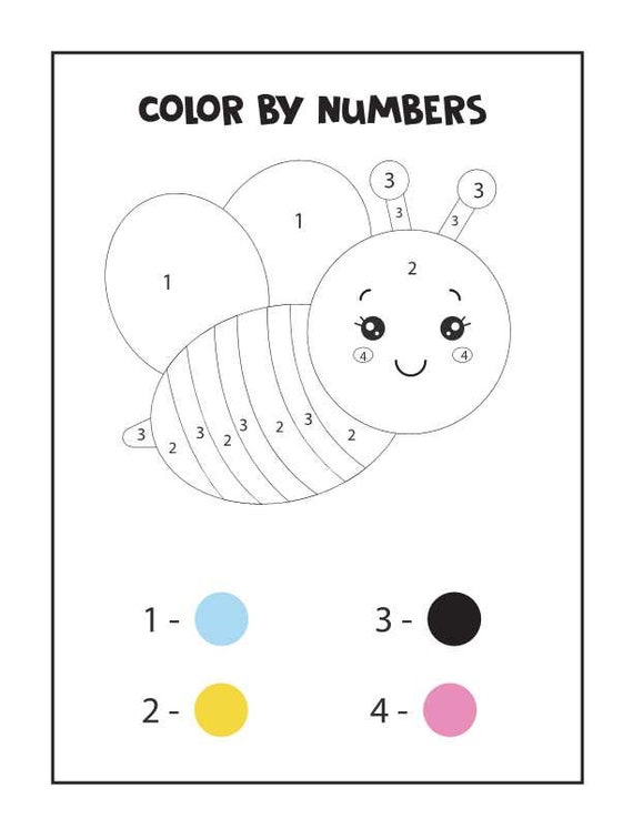 Color By Number Worksheets Preschool