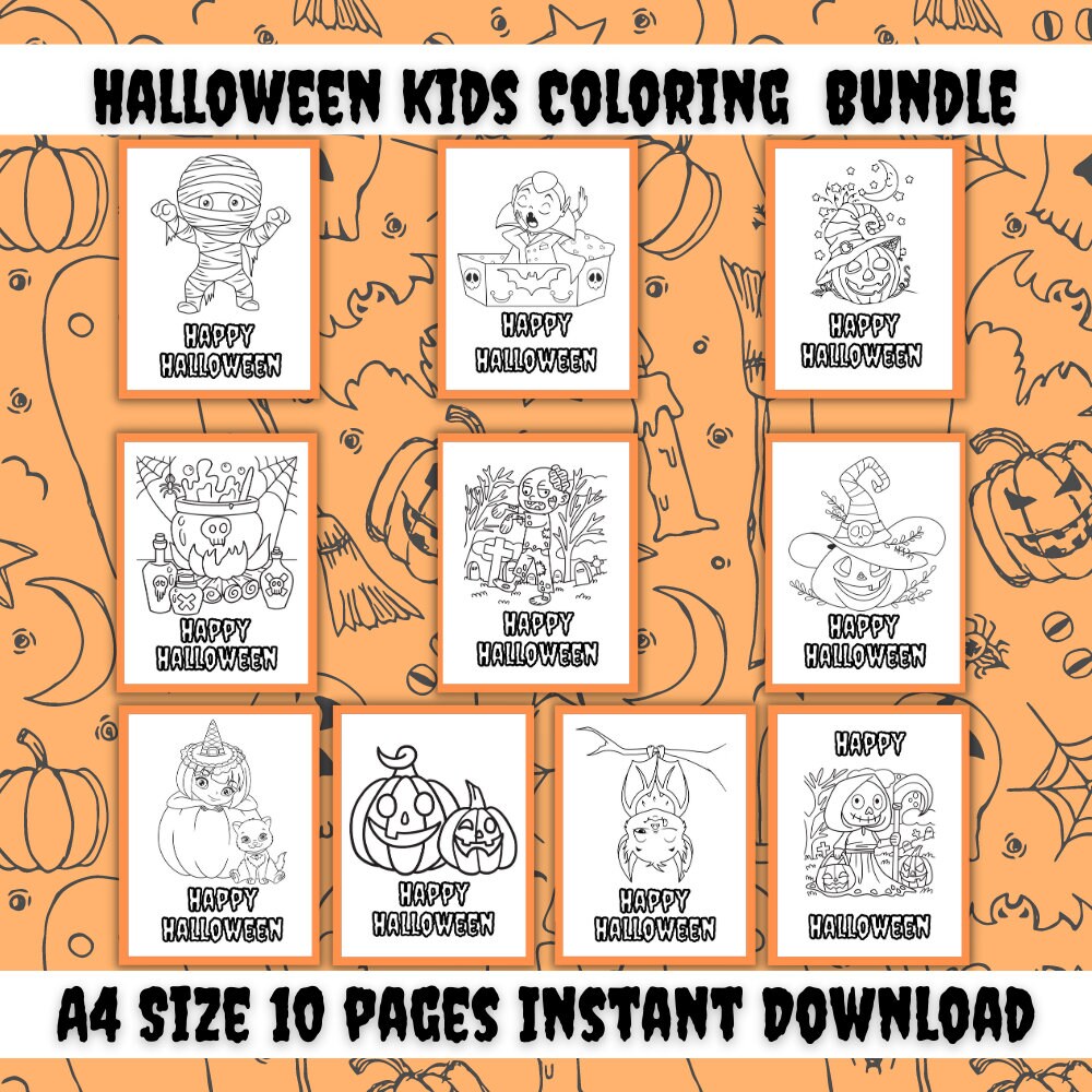 Spooktacular Halloween Kids Coloring Pages: Unleash Creativity With ...