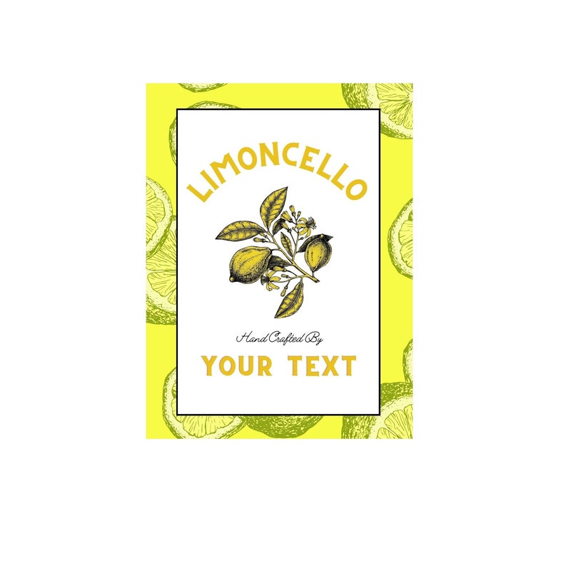 Limoncello Labels - Etsy