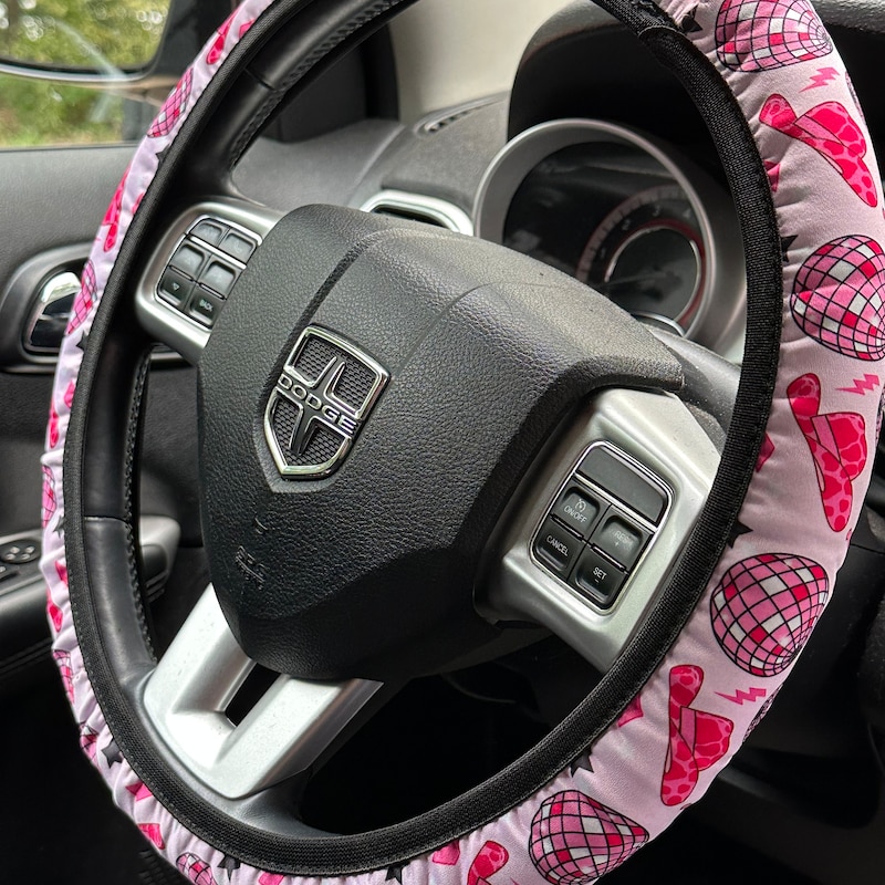 Pink Steering Wheel Cover - Etsy