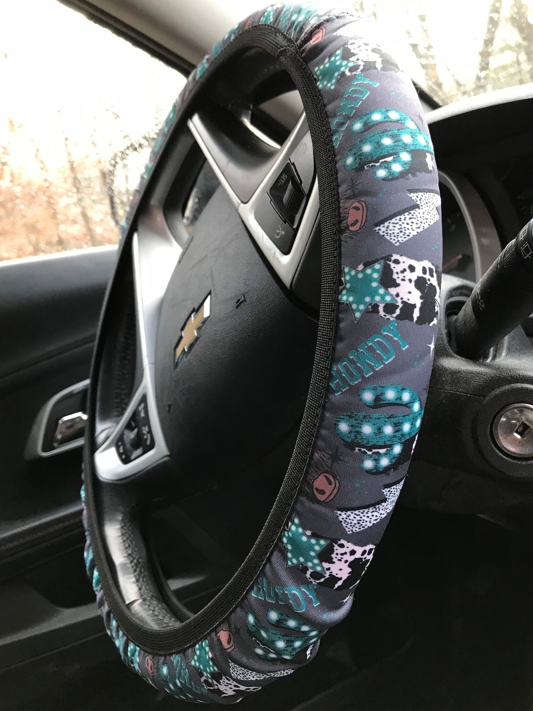 Western With Dotted Lightning Steering Wheel Cover - Etsy