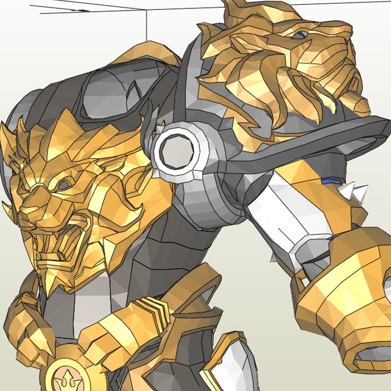 Overwatch Reinhardt Lionhardt/stonehardt Armor Pepakura - Etsy