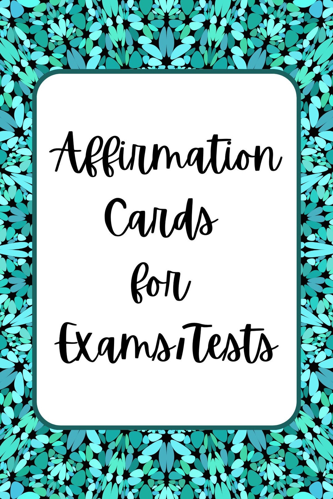 Positive Affirmations for Exams Success - Printable Cards and Colouring ...